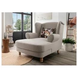 Loveseat Home Affaire "Tassilo", grau (taupe), B:121cm H:107cm T:147cm, 100% Polyester, Sessel
