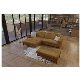 Sit & More Ecksofa SIT & MORE "Bolero L-Form", gelb (mustard), B:290cm H:88cm T:178cm, 100% Polyester, Sofas, Ecksofa
