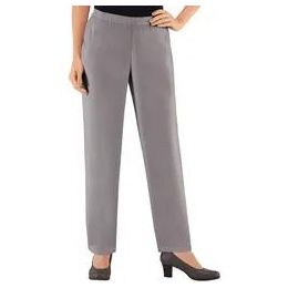 Schlupfhose Classic Basics, Damen, Gr. 44, Normalgr&ouml;&szlig;en, grau, 52% Polyester, 48% Viskose, unifarben, lang, Hosen Schlupfhose