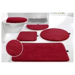 Badematte Bruno Banani "Lana, Badvorleger, Badezimmer Teppich" Gr. 6, lila (raspberry), H:25mm, Polyacryl, Badematten, Badematte, Badteppich, Badematten, unifarben, auch als 3 teiliges Set & rund