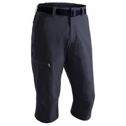 Caprihose Maier Sports "Jennisei", Herren, Gr. 48, Normalgr&ouml;&szlig;en, blau (dunkelblau), 90% Polyamid, 10% Elasthan, Hosen Caprihose, kurze Hose Herren, luftige Wanderhose, leichte Outdoorhose, Reg Fit