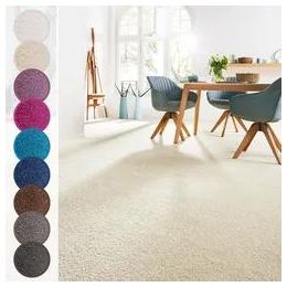 Teppichboden ANDIAMO "Sophie, Frisee-Velours, Gesamth&ouml;he 12 mm, Luxusklasse LC3", beige (hellbeige), B:400cm L:600cm, Kunstfaser, Teppiche, Uni Farben, Breite 400 cm oder 500 cm, strapazierf&auml;hig & pflegeleicht