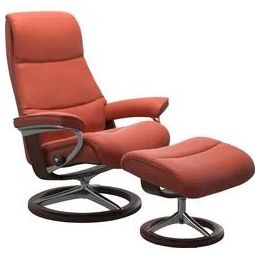 Fu&szlig;hocker stressless "View", braun (henna), B:57cm H:43cm T:47cm, Hocker, Fu&szlig;hocker, mit Signature Base,Gestell Braun