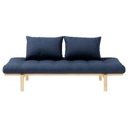 Daybett KARUP DESIGN "Pace", blau (marine), B:200cm H:37cm L:200cm, Daybetten, aus massiven Kiefernholz, inkl. Futonmatratze