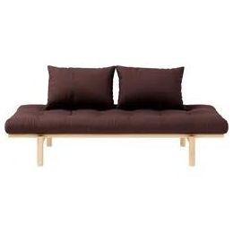 Daybett KARUP DESIGN "Pace", braun, B:200cm H:37cm L:200cm, Daybetten, aus massiven Kiefernholz, inkl. Futonmatratze
