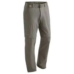 Outdoorhose Maier Sports "Tajo", Herren, Gr. 110, Langgr&ouml;&szlig;en, braun (schlamm), 90% Polyamid, 10% Elasthan, Hosen Outdoorhose, Herren Zip-Off Wanderhose, atmungsaktive Trekkinghose, Regular Fit