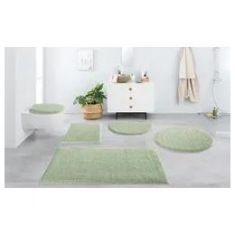 Badematte OTTO HOME "Vanessa, Badvorleger, Badezimmer Teppich" Gr. 8, gr&uuml;n (seegr&uuml;n), H:10mm, Polyester, Badematten, Badematte, Badteppich, weiche Haptik, unifarben