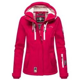 Softshelljacke Marikoo "Kleine Zicke", Damen, Gr. S, pink (fuchsia), Obermaterial: 98% Polyester, 2% Elasthan, Innenseite: 100% Polyester, Jacken Softshelljacke, sportliche Funktionsjacke