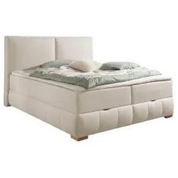 Boxbett OTTO HOME "Wehma mit Kopfteil inkl. Bettkasten", beige, B:170cm L:213cm, Komplettbetten, in H2, H3 & H4 w&auml;hlbar, inklusive Topper