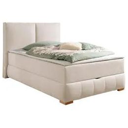 Boxbett OTTO HOME "Wehma mit Kopfteil inkl. Bettkasten", beige, B:150cm L:213cm, Komplettbetten, in H2, H3 & H4 w&auml;hlbar, inklusive Topper