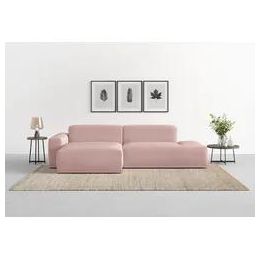 Ecksofa Trendmanufaktur "Braga, mit hochwertigem Kaltschaum, L-Form, in Cord erh&auml;ltlich", lila (flieder), B:275cm H:72cm T:160cm, 92% Polyester, 8% Nylon, Sofas, Ecksofa, modernes Sofa, Couch mit hohem Sitzkomfort, 275/72/160 cm (B/H/T)