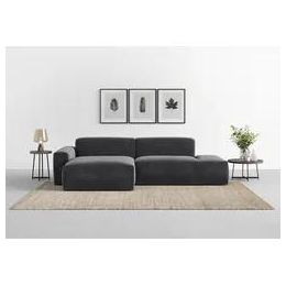 Ecksofa Trendmanufaktur "Braga, mit hochwertigem Kaltschaum, L-Form, in Cord erh&auml;ltlich", grau (anthrazit), B:275cm H:72cm T:160cm, 88% Polyester, 12% Polyacryl, Sofas, Ecksofa, modernes Sofa, Couch mit hohem Sitzkomfort, 275/72/160 cm (B/H/T)