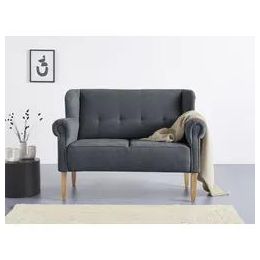 K&uuml;chensofa Home Affaire "Moro", grau (anthrazit), B:142cm H:99cm T:73cm, Microfaser in Antiklederoptik (100% Polyester), Sofas, in verschiedenen Stoffen und Farben