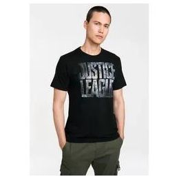 T-Shirt logoshirt "Justice League", Herren, Gr. XS, schwarz, 100% Baumwolle, bedruckt, normal, Rundhals, Shirts T-Shirt, im angesagten Design