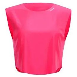 Crop-Top WINSHAPE "AET115", Damen, Gr. XXL, pink (neon pink), 80% Polyester, 20% Elasthan, Rundhals, Tops, Cropped Functional Light
