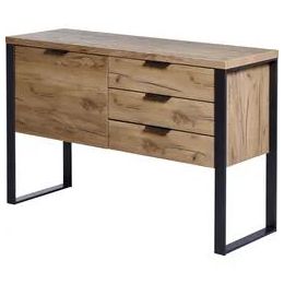 Sideboard Jahnke "LOOP", braun (kerneiche), B:119cm H:76,2cm T:39,5cm, Holzwerkstoff, Sideboards, Sideboard, Breite ca. 119 cm