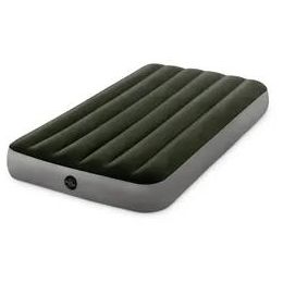 Luftbett Intex "Dura-Beam DOWNY Airbed" Gr. 99, grau (grau, gr&uuml;n), Luftbetten, Kinder, B/H/L: 99cm x 25cm x 191cm, Vinyl, B:99cm H:25cm L:191cm