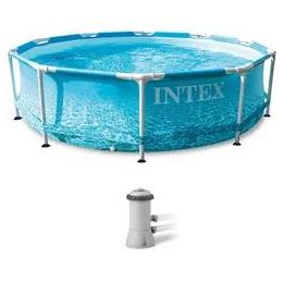 Framepool Intex "Beachside", blau, H:76cm &Oslash;:305cm, Schwimmbecken, &Oslash;xH: 305x76 cm