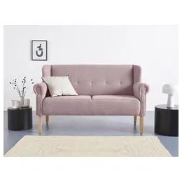 K&uuml;chensofa Home Affaire "Moro", rosa (flamingo), B:174cm H:99cm T:73cm, Sofas, in verschiedenen Stoffe und Farben