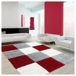 Hochflor-Teppich Ayyildiz TEPPICHE "Life Shaggy 1501" Gr. 6, rot, B:200cm H:30mm L:290cm, Kunstfaser, Teppiche, Wohnzimmer