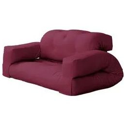 Schlafsofa KARUP DESIGN "Hippo", bunt (bordeauxrot), B:140cm, Sofas, Schlafsofa