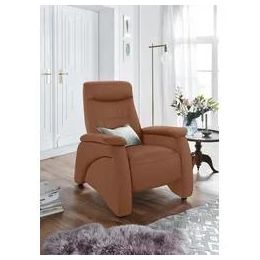 Relaxsessel exxpo - SOFA FASHION "Ascoli, Relaxsessel, Loungesessel, Hochlehnsessel", braun (cognac), B:88cm H:106cm T:99cm, NaturLEDER (echtes Rindsleder) in Sitz und R&uuml;cken. Korpus in passendem Kunstleder SOFTLUX bezogen;Webvelours (82% Polyester, 8% Nylon);Velours in Lederoptik (100% Polyester), Sessel, Relaxsessel, mit Relaxfunktion