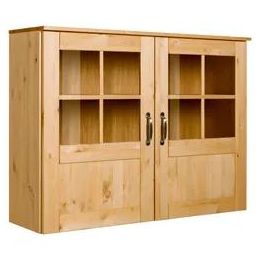 H&auml;ngeschrank Home Affaire "Alby", beige (natur gebeizt, gewachst), B:100cm H:75cm T:29cm, Schr&auml;nke, H&auml;ngeschrank, Breite 100 cm, 2 T&uuml;ren