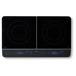 Medion Doppel-Induktionskochplatte "MD 15324, 3500 W Induktionsleistung, automatische Topferkennung, Timer", schwarz, B:60,3cm H:7cm T:35,5cm, Kochplatten, Temperaturbereich 60 - 240, Sensor-Touch-Display