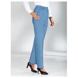 Schlupfhose COME ON, Damen, Gr. 275, Extrakurzgr&ouml;&szlig;en, blau (jeansblau), 62% Polyester, 36% Viskose, 2% Elasthan, unifarben, lang, Hosen Schlupfhose