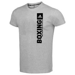 T-Shirt Adidas PERFORMANCE "Community Vertical T-Shirt BOXING" Gr. XL, grau, Shirts, Herren, XL, Obermaterial: 100% Baumwolle, T-Shirt