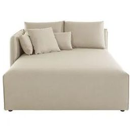 Ottomane OTTO HOME "N&ouml;re", beige, B:138cm H:86cm T:168cm, 100% Polypropylene, Sofas, Ottomane, Lounge-Modul - zum eigenen Zusammenstellen, Breite 138cm, Tiefe 168cm