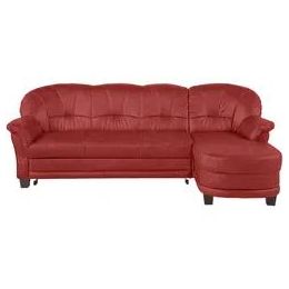 Ecksofa Home Affaire "Camelita, Landhaus Sofa, 2 Varianten: Recamiere- oder Ottomane, L-Form", rot (bordeaux), B:231cm H:86cm T:81cm, MELROSE/Struktur (100% Polyester);Microfaser PRIMABELLE (100% Polyester);MELROSE (100% Polyester), Sofas, Ecksofa, wahlweise mit Bettfunktion
