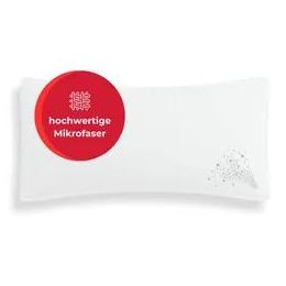 Microfaserkissen OTTO HOME "Baca, Kopfkissen 40x80 cm und 80x80 cm", wei&szlig;, B:40cm L:80cm, F&uuml;llung: 100% Polyester, Kopfkissen, Kissen, mit edlem Sternenaufdruck