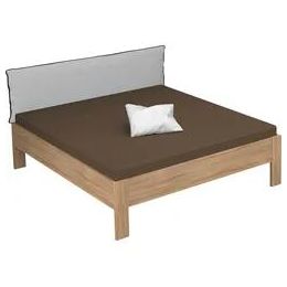 Futonbett Rauch "Aditio", braun (struktureichefarben hell), B:186cm H:107cm L:208cm, Betten, Futonbett, Kopfteil Webstoff mit abgesetztem Keder