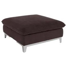 Hocker COTTA "Teresa", braun (espresso), B:98cm H:46cm T:98cm, Struktur (100% Polyester );Chenille (90% Polyester; 10% Polyamid ), Hocker, Hocker