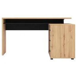 Schreibtisch Inosign "Arhimed", braun (artisan eiche), B:137,5cm H:75cm T:101,5cm, Tische, Schreibtisch, zeitlos und praktisch, Home Office geeignet