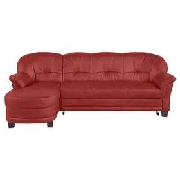 Ecksofa Home Affaire "Camelita, Landhaus Sofa, 2 Varianten: Recamiere- oder Ottomane, L-Form", rot (bordeaux), B:231cm H:86cm T:81cm, MELROSE/Struktur (100% Polyester);Microfaser PRIMABELLE (100% Polyester);MELROSE (100% Polyester), Sofas, Ecksofa, wahlweise mit Bettfunktion
