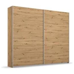 Schwebet&uuml;renschrank Rauch "AURELIO Kleiderschrank Garderobe TOPSELLER", braun (eiche artisan), B:218cm H:210cm T:59cm, Holzwerkstoff, Schr&auml;nke, Schwebet&uuml;renschrank, 3 verschiedene Ausstattungsvarianten Griffe aus Metall MADE IN GERMANY
