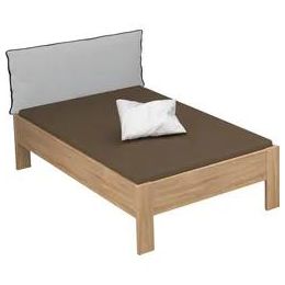 Futonbett Rauch "Aditio", braun (struktureichefarben hell), B:126cm H:107cm L:208cm, Betten, Futonbett, Kopfteil Webstoff mit abgesetztem Keder