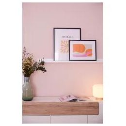 Bild "Denise", orange (farbe rahmen: schwarz, farbe bild(er): orange, pink), B:30cm H:40cm, Acrylglas, Holz, Papier, LeGer Home by Lena Gercke, Bilder, Bild, HD Premium Poster-Druck inkl. Holzrahmen
