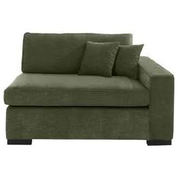 Sofaelement Home Affaire "Skara XXL", gr&uuml;n, B:140cm H:86cm T:130cm, 100% Polyester, Polsterelemente, Modul XXL - zum eigenen Zusammenstellen, Armlehne links/rechts w&auml;hlbar