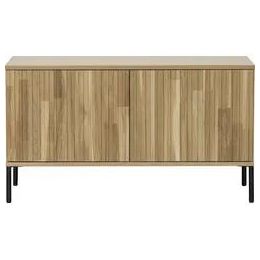 Sideboard Woood "New Gravure, TV-Kommode, Breite 100 cm oder 150 cm", beige (natur), B:100cm H:56cm T:44cm, Holzwerkstoff, Sideboards, Sideboard, Kommode H&ouml;he 56 cm, mit grafischen Relieft&uuml;ren, viel Stauraum