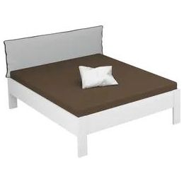Futonbett Rauch "Aditio", wei&szlig;, B:166cm H:107cm L:208cm, Betten, Futonbett, Kopfteil Webstoff mit abgesetztem Keder