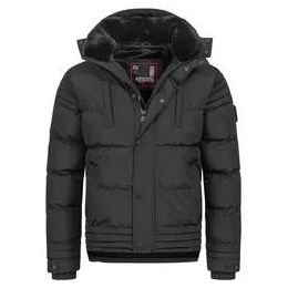 Winterjacke Alessandro Salvarini "ASFabiano", Herren, Gr. XL (54), schwarz, Obermaterial: 100% Polyester; Innenseite: 100% Polyester, Jacken Winterjacke, mit warmem Teddyfell und abnehmbarer Kapuze