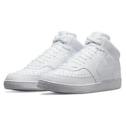 Sneaker Nike SPORTSWEAR "COURT VISION MID NEXT NATURE", Herren, Gr. 47,5, wei&szlig;, Synthetik, Schuhe Sneaker, inspiriert vom Design des Nike Air Jordan