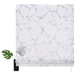 Raffrollo OTTO HOME "Fulda" Gr. 5, grau, B:120cm H:140cm, Voile, Obermaterial: 100% Polyester, Raffrollos, Transparent, Voile, Polyester