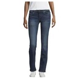 Straight-Jeans Tom Tailor "Alexa - Straight", Damen, Gr. 31, L&auml;nge 34, blau (mid stone wash), Denim/Jeans, Obermaterial: 98% Baumwolle, 2% Elasthan, unifarben, gerade lang, Jeans Straight-Jeans, in 5-Pocket-Form, Topseller