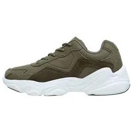 ENDURANCE ATHLECIA Sneaker ATHLECIA "CHUNKY Leather Trainers", Damen, Gr. 38, wei&szlig; (olivgr&uuml;n, wei&szlig;), Leder, Schuhe Sneaker, im sportlichen Style