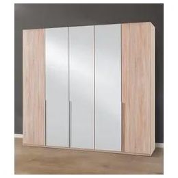 Kleiderschrank wimex "New York", braun (struktureichefarben hell), B:225cm H:208cm T:58cm, Schr&auml;nke, Kleiderschrank