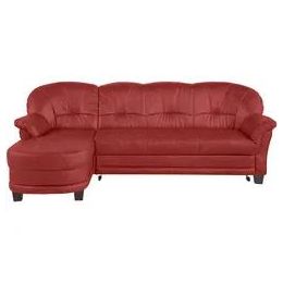 Ecksofa Home Affaire "Camelita, Landhaus Sofa, 2 Varianten: Recamiere- oder Ottomane, L-Form", rot (bordeaux), B:231cm H:86cm T:81cm, MELROSE/Struktur (100% Polyester);Microfaser PRIMABELLE (100% Polyester);MELROSE (100% Polyester), Sofas, Ecksofa, wahlweise mit Bettfunktion